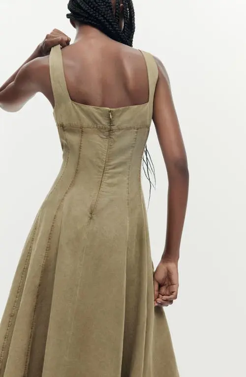 Desigual Sleeveless Denim A-line Dress