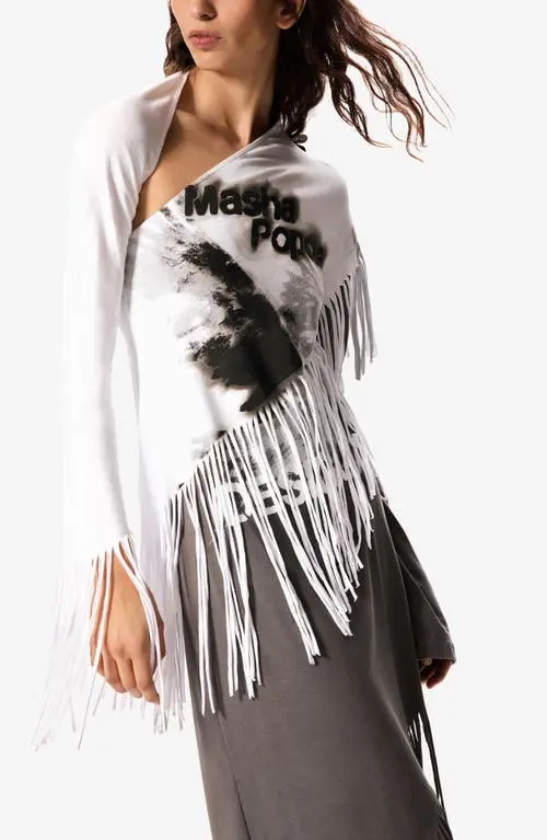 Desigual X Masha Popova Asymmetric Long Sleeve Dress