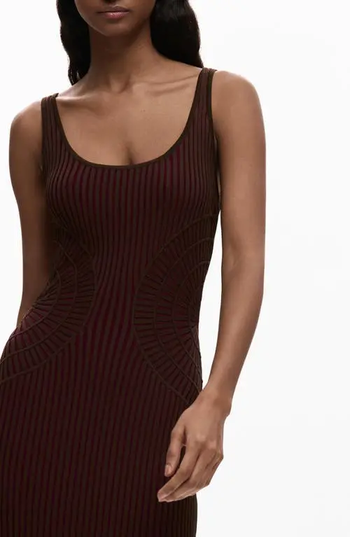 Desigual Rib Tank Mid-calf Dress