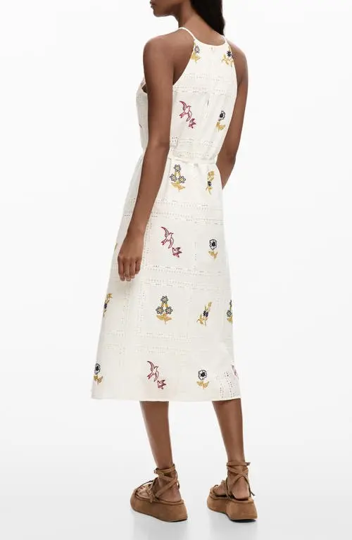 Desigual Open Stitch Sleeveless Midi Dress