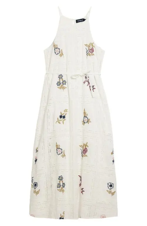 Desigual Open Stitch Sleeveless Midi Dress