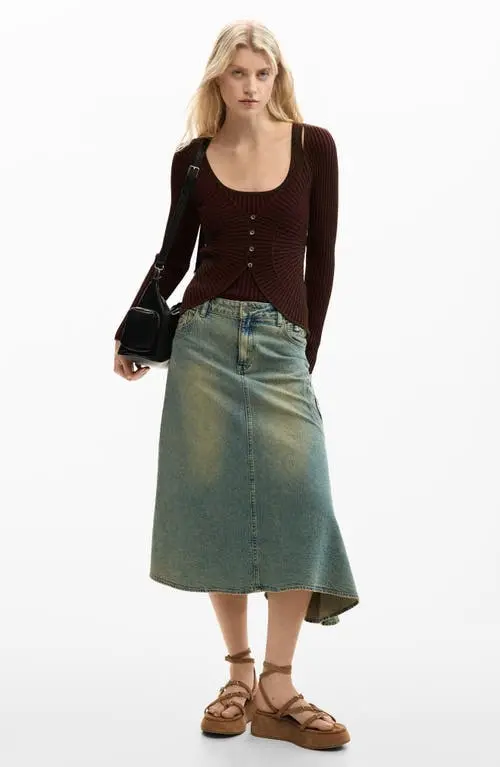 Desigual Rib Knit Cardigan