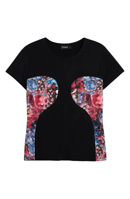 Desigual Lacroix Print T-shirt - Black