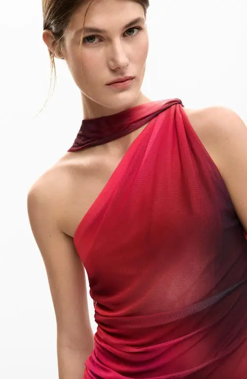 Desigual Asymmetric Sleeveless Top - Pink