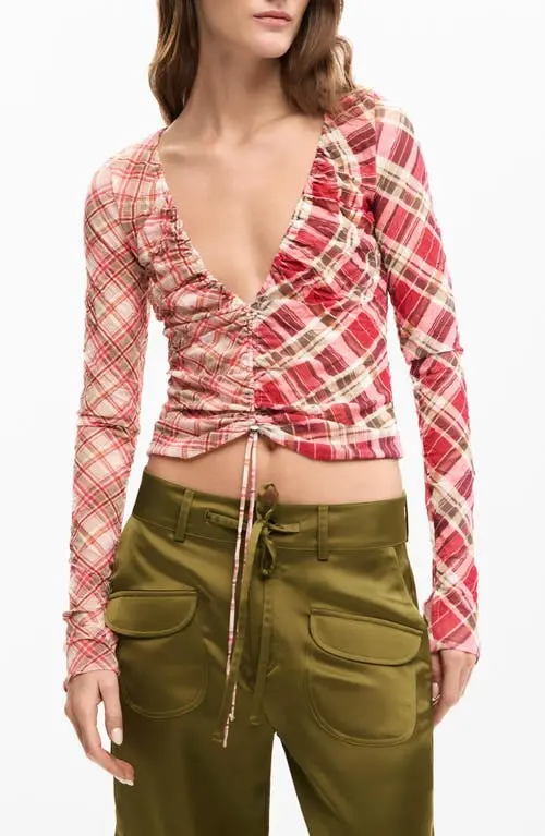 Desigual Long Sleeve Ruched Shirt