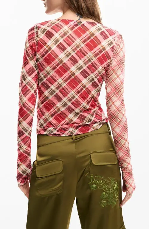 Desigual Long Sleeve Ruched Shirt