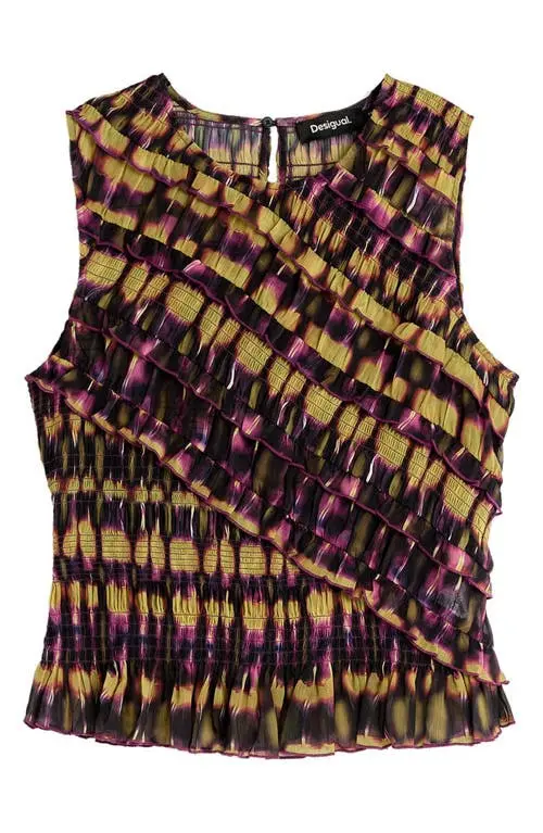Desigual Ruffled Sleeveless Top