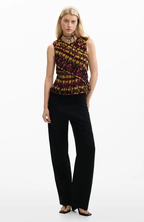 Desigual Ruffled Sleeveless Top