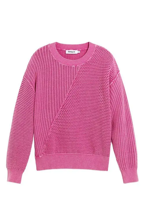 Desigual Relaxed Fit Stitched Sweater