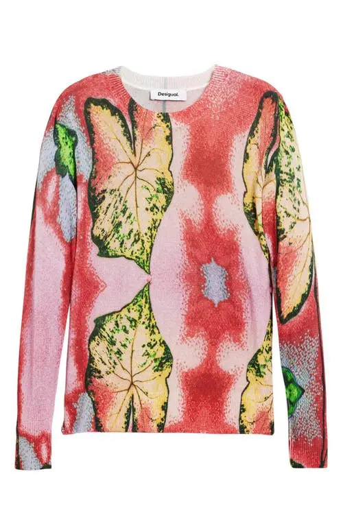 Desigual Relaxed Fit Stitched Sweater