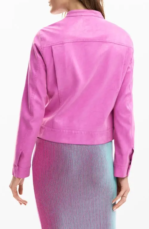 Desigual Faux Leather Moto Jacket