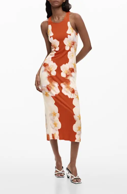Desigual Floral Print Sleeveless Knit Dress