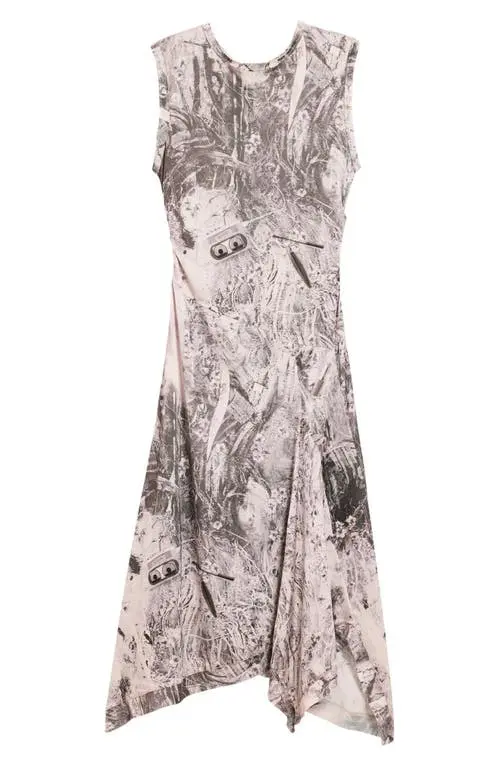 Desigual Sleeveless Midi Dress - Gray