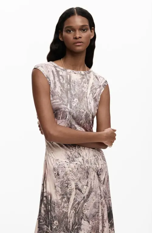 Desigual Sleeveless Midi Dress - Gray