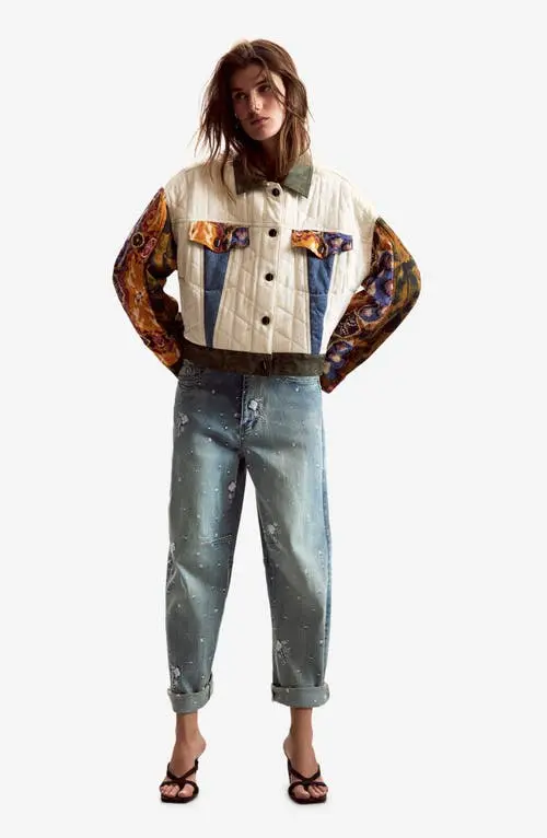 Desigual Quilted Trucker Jacket