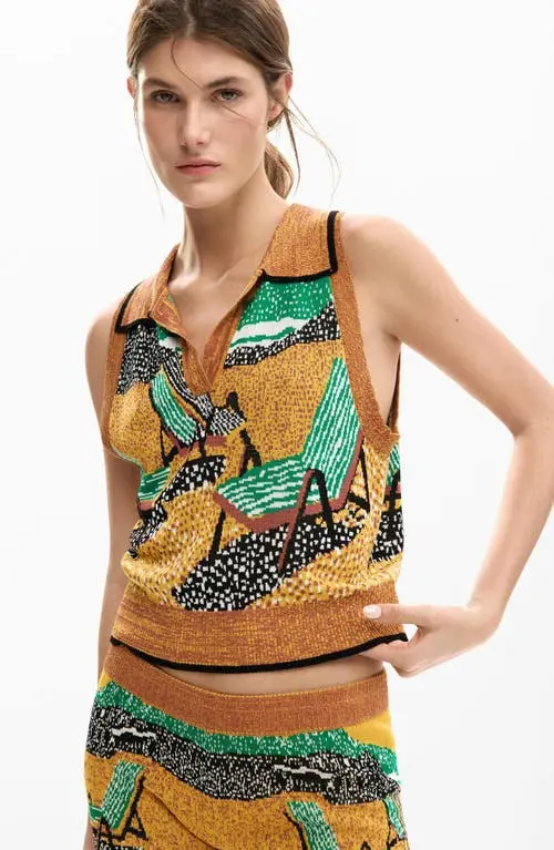 Desigual Polo Sweater Vest