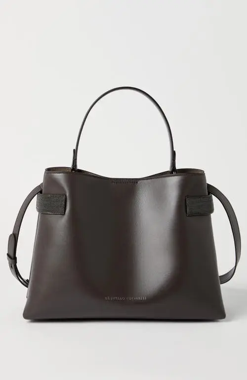 Brunello Cucinelli Top-handle Essence Bag - Rust Brown