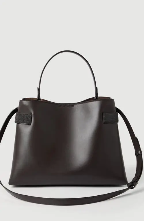 Brunello Cucinelli Top-handle Essence Bag - Rust Brown