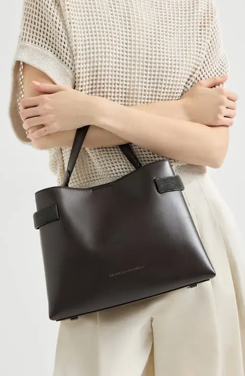 Brunello Cucinelli Top-handle Essence Bag - Rust Brown