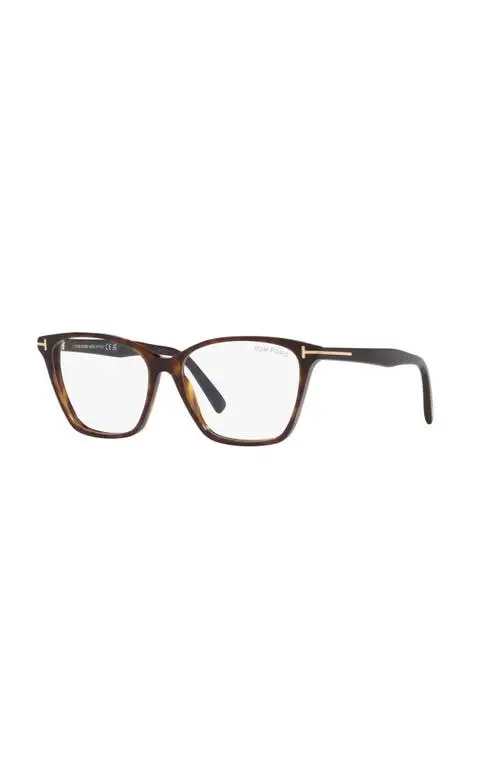 TOM FORD 56mm Cat Eye Optical Glasses - Tortoise
