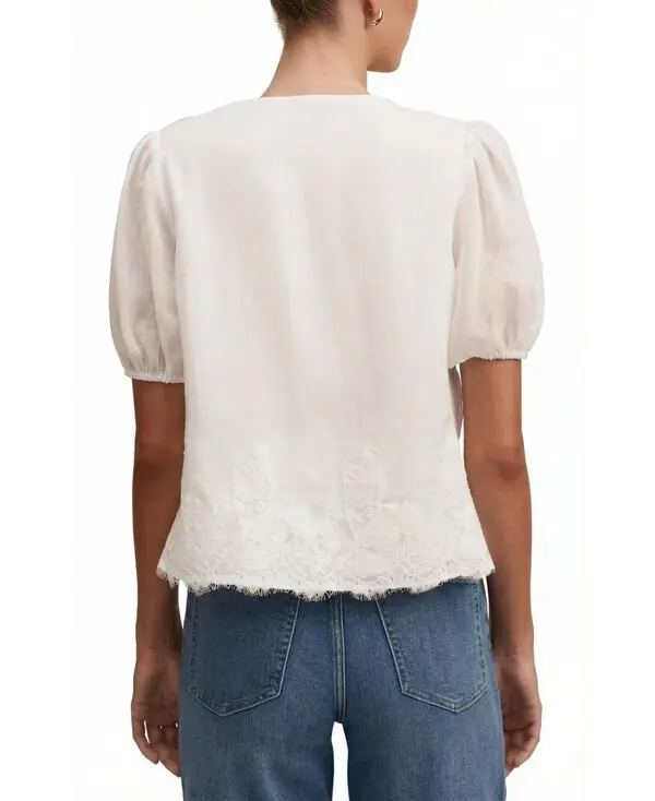 EVER NEW Sable Lace Scallop Blouse