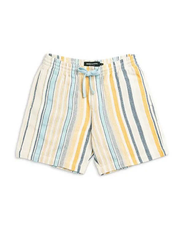 Rodd & Gunn Lakeland Resort Fit 7 Stripe Shorts - Gold