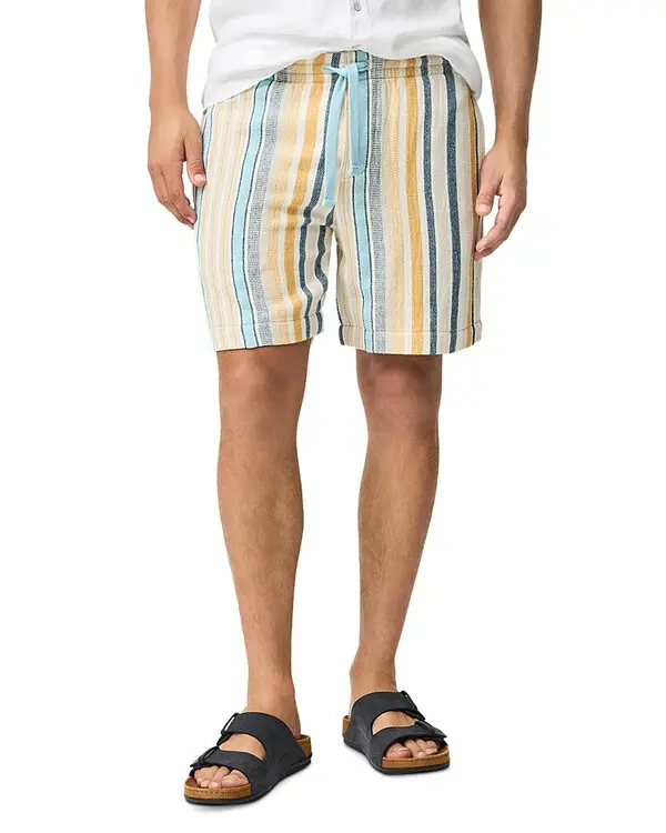 Rodd & Gunn Lakeland Resort Fit 7" Stripe Shorts - Gold