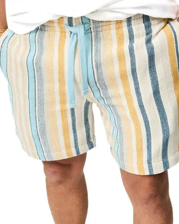 Rodd & Gunn Lakeland Resort Fit 7" Stripe Shorts - Gold