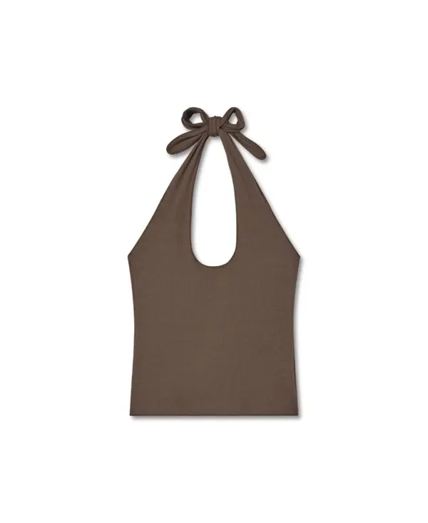 VIR VITA Pauline Halter Top - Chestnut