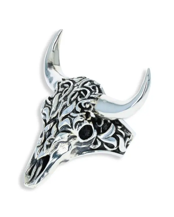 KING BABY STUDIO Wild West Buffalo Skull Ring