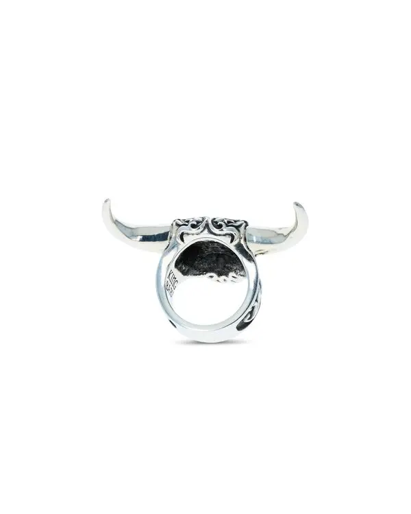 KING BABY STUDIO Wild West Buffalo Skull Ring