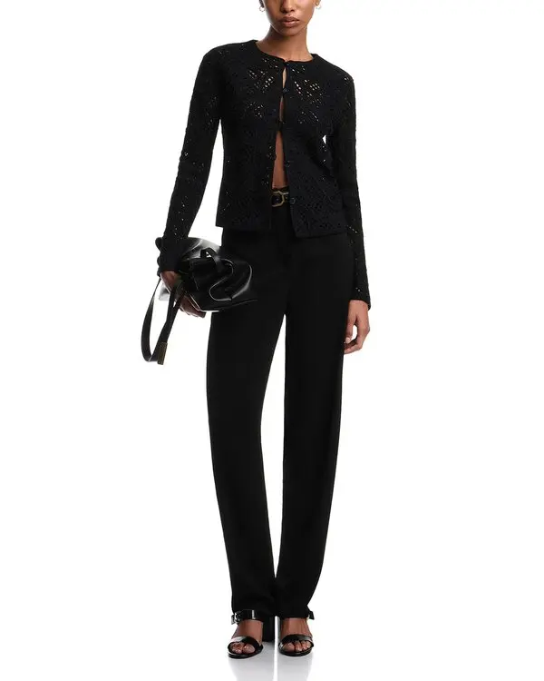Emporio Armani Embroidered Jacket - Black
