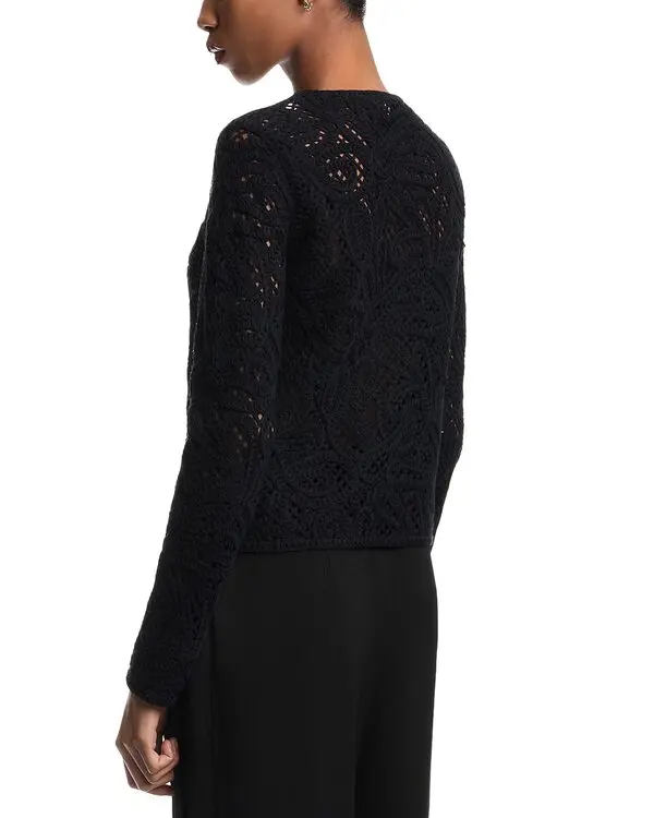 Emporio Armani Embroidered Jacket - Black