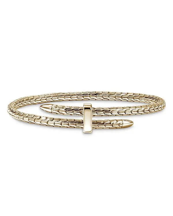 John Hardy 14k Yellow Spear Flex Bracelet - Gold