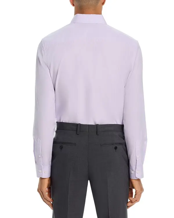 Bloomingdale'S Microcheck Button Down Shirt Exclusive - Lilac