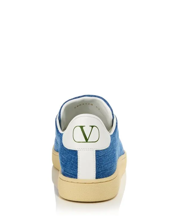 Valentino Garavani Royco Vlogo Denim Sneakers - Blue