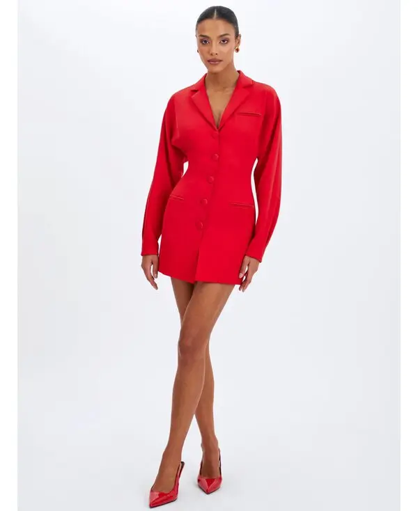 MISS CIRCLE NEW YORK Batwing Blazer Mini Dress