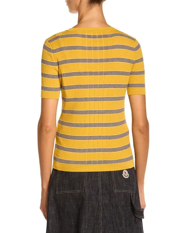 Moncler Stripe Crewneck - Yellow