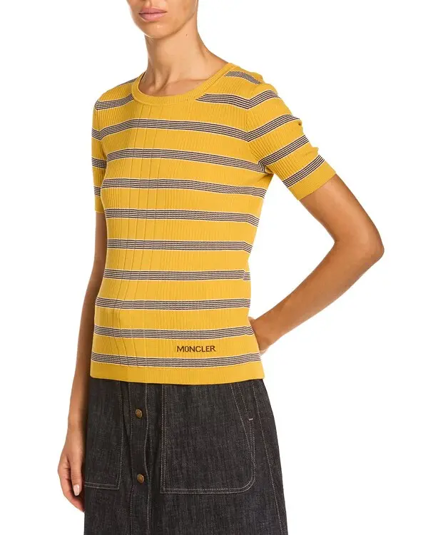 Moncler Stripe Crewneck - Yellow