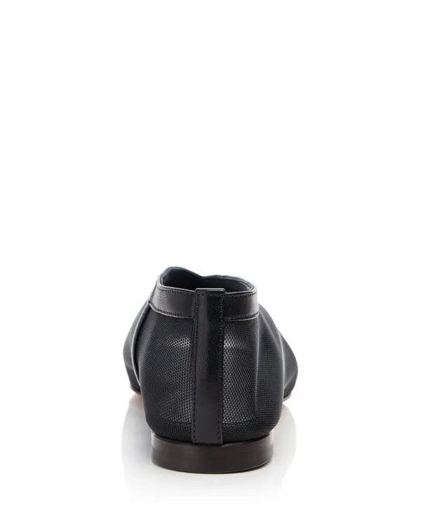 MANSUR GAVRIEL Contorno Square V Flats - Black