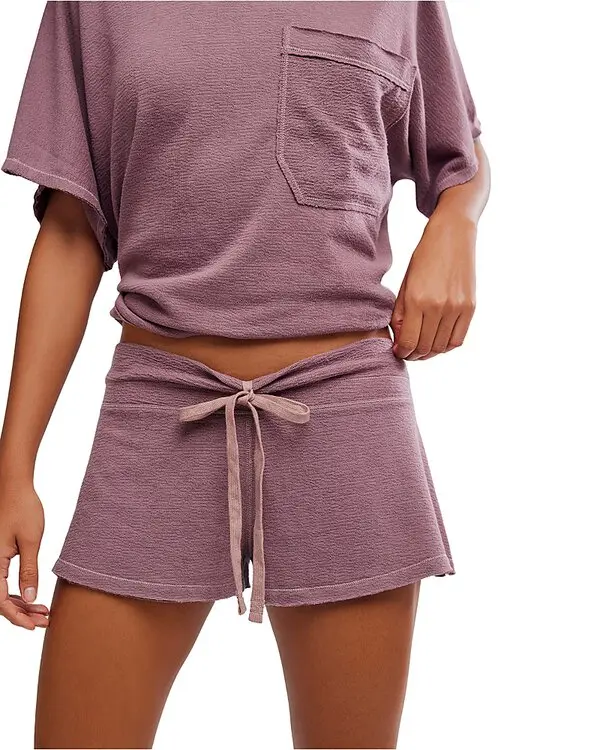 Free People Staycation Sleep Shorts - Elderberry Tea