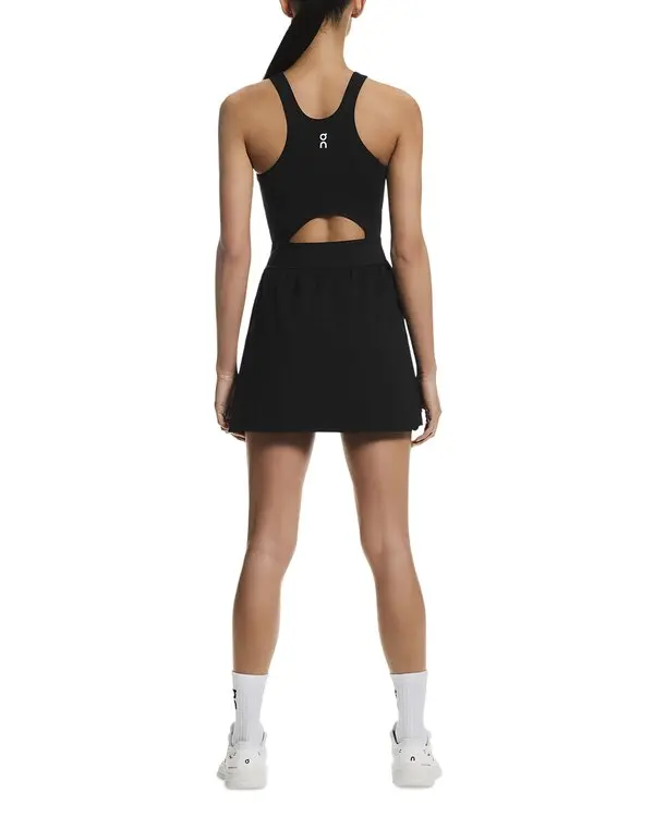On Split Court Dress - Black