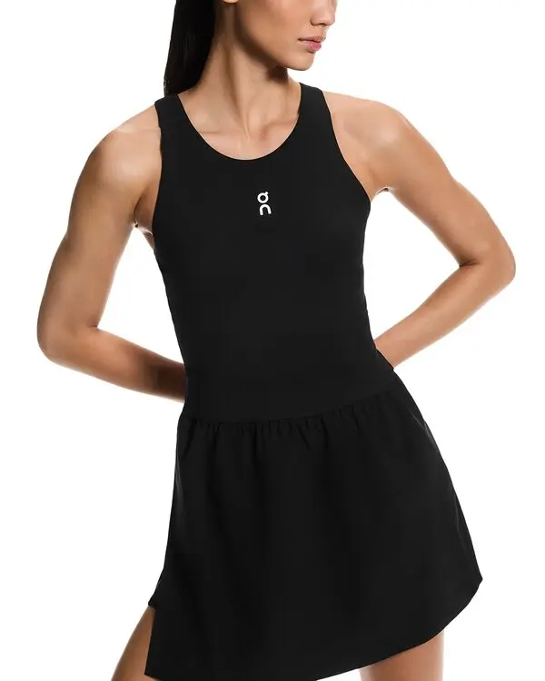 On Split Court Dress - Black