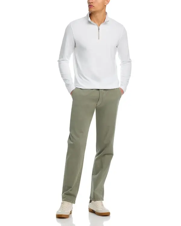 Peter Millar Albatross Pique Quarter-zip - White