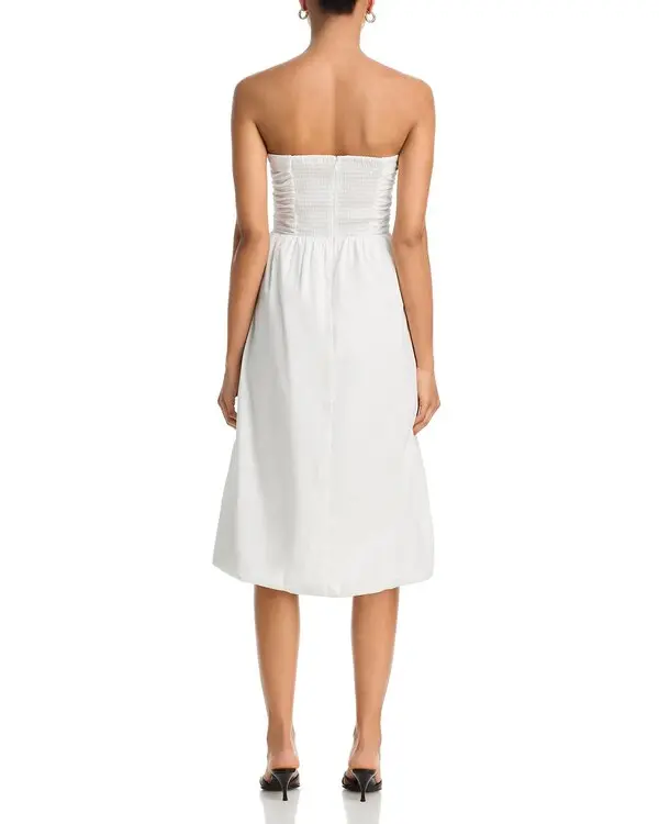 WAYF Katherine Bubble Hem Dress - Ivory