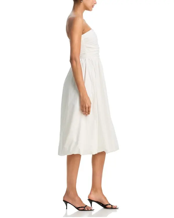 WAYF Katherine Bubble Hem Dress - Ivory
