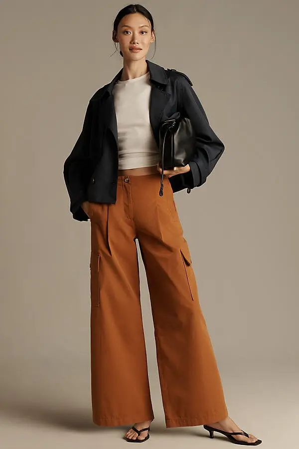 Maeve Cargo Trousers - Caramel