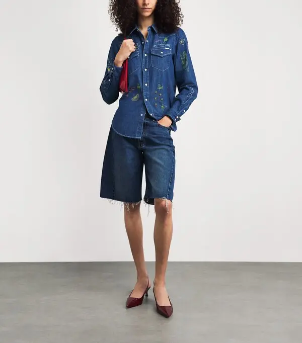 MOTHER The Half-pipe Denim Shorts