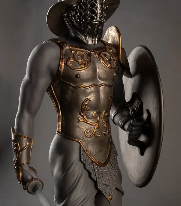 LLADRO Porcelain Gladiator Sculpture