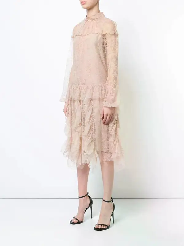 Rochas Lace Sheer Dress